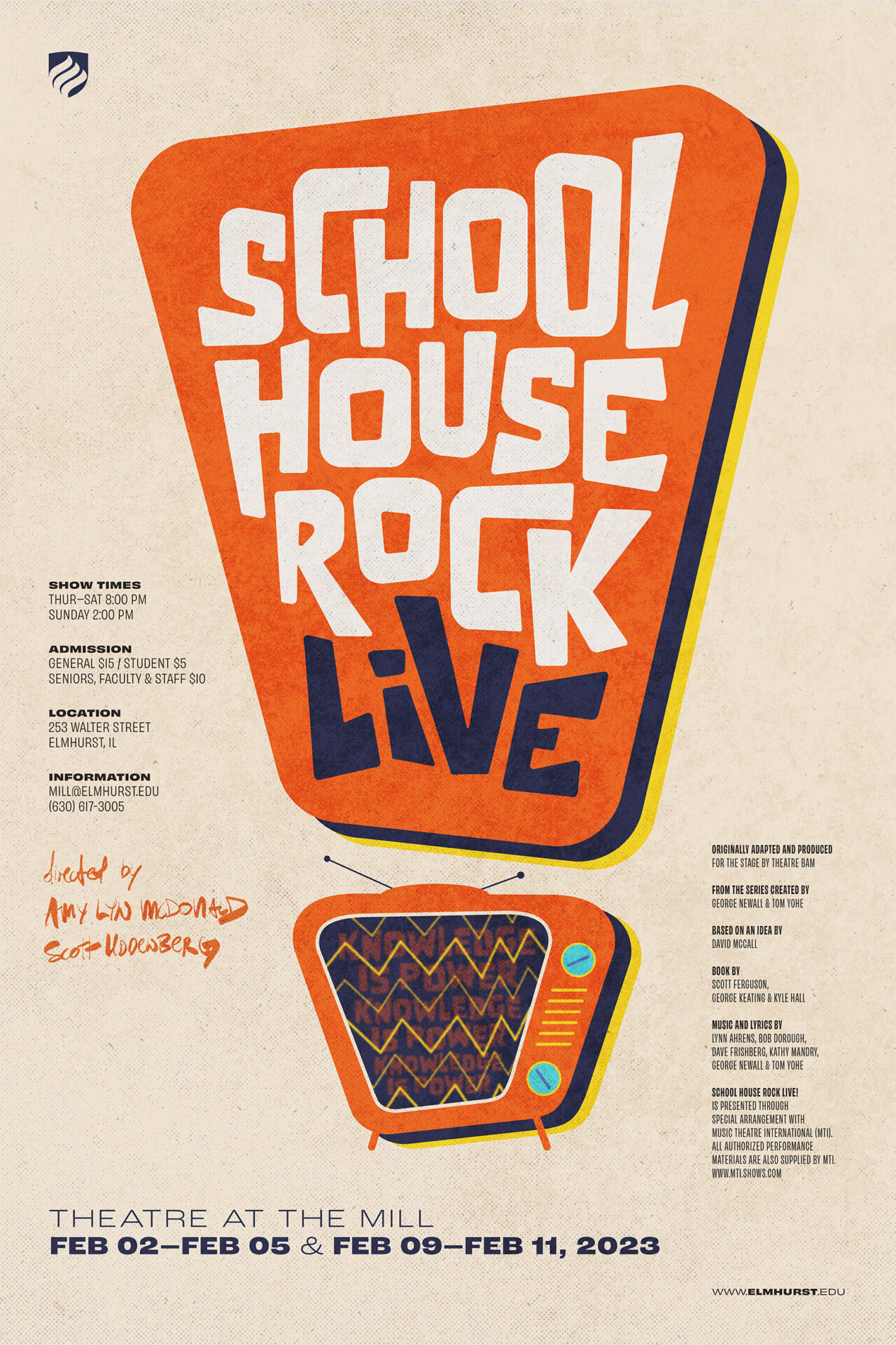 School House Rock Live! – Andrew Sobol—designer, director, 60% water ...